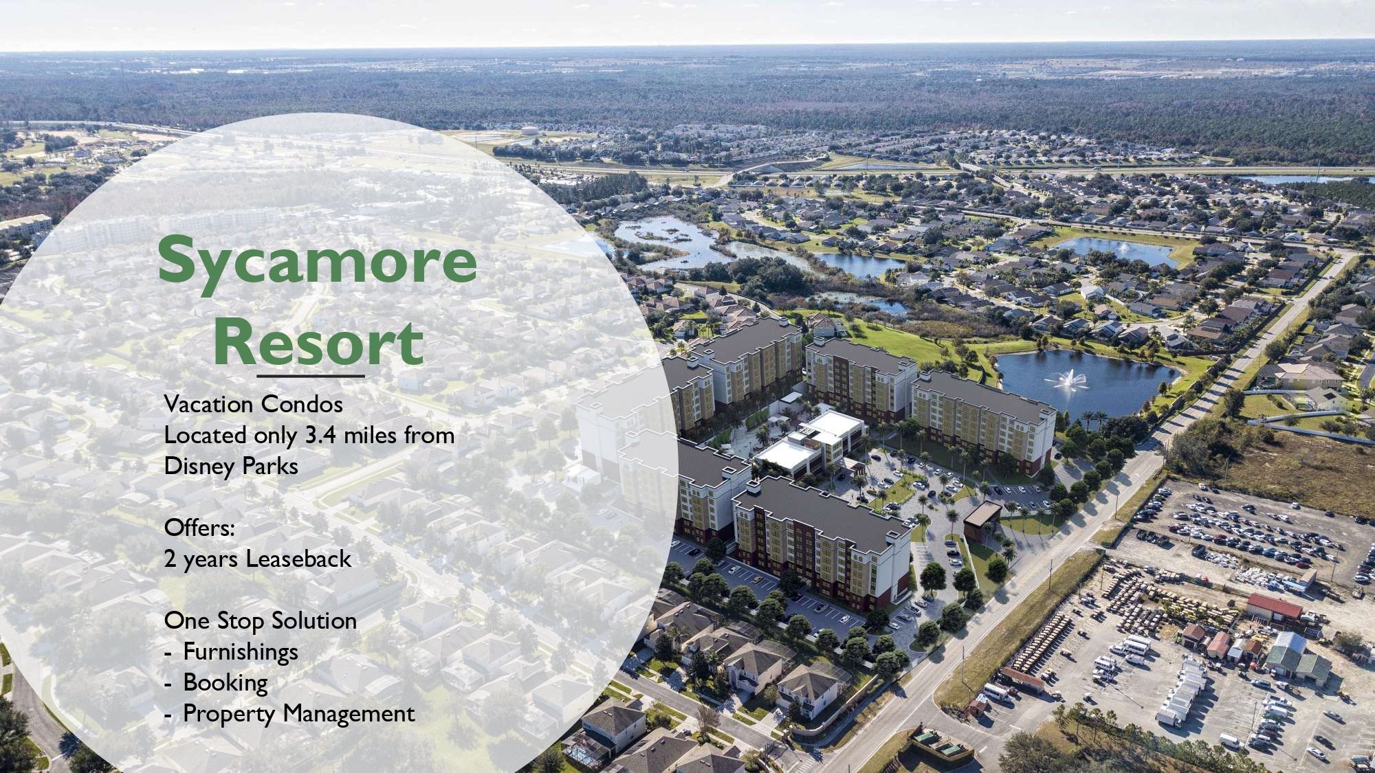 A Estrenar Resort SYCAMORE – Orlando Fl – Tu Inversion Segura Internacional